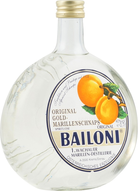 Bailoni Wachauer Gold - Marillenschnaps 0,7l 40%