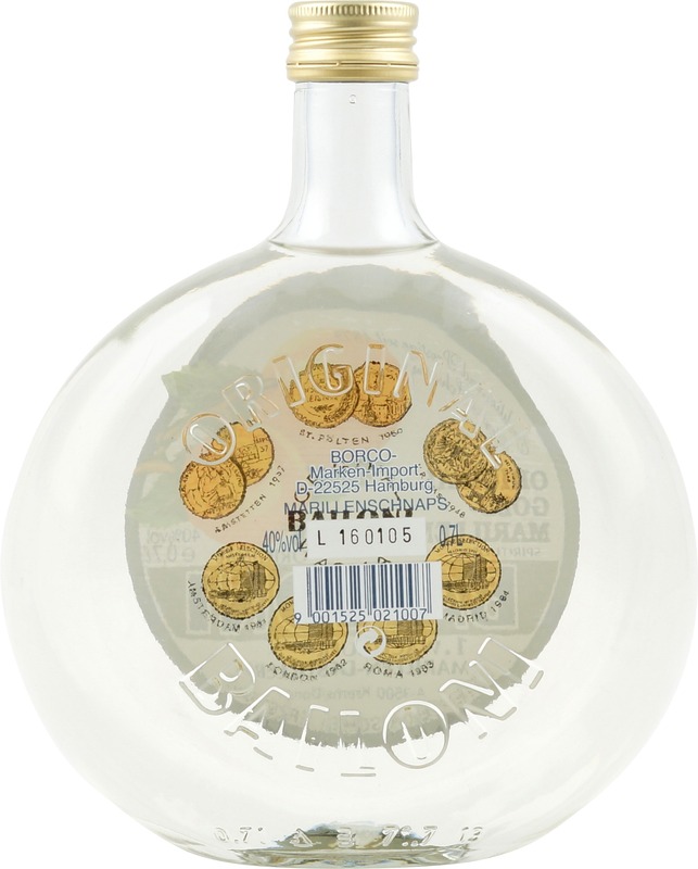 Bailoni Wachauer Gold - Marillenschnaps 0,7l 40%