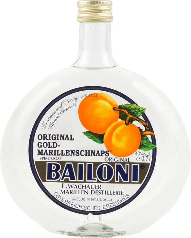 Bailoni Wachauer Gold - Marillenschnaps 0,7l 40%