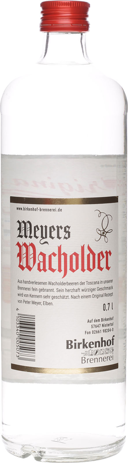 Birkenhof Meyers Wacholder, Wacholderschnaps