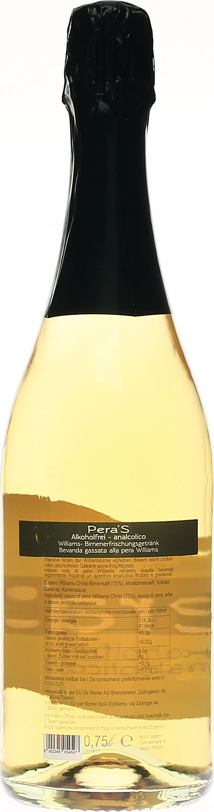 Roner Pera´S, alkoholfreier Aperitif