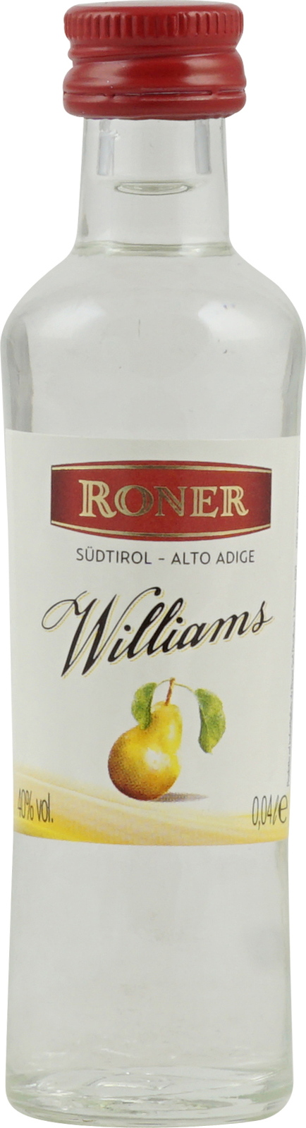 Roner Williams 0,04 Liter 40 % Vol., erlesener Brand
