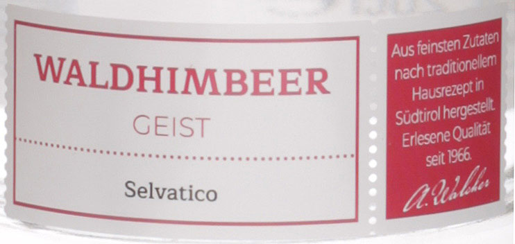 Walcher Waldhimbeergeist 40% Vol., 0,2 l